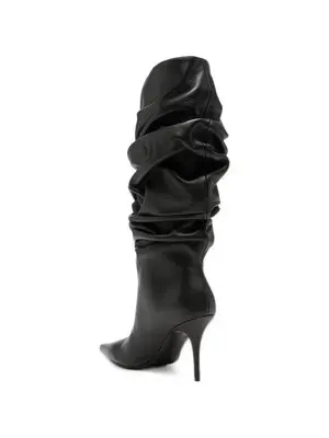 Amina Muaddi Anok Leather Boots
