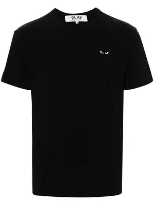 Play Comme Des Garcon Cotton T-shirt - Black