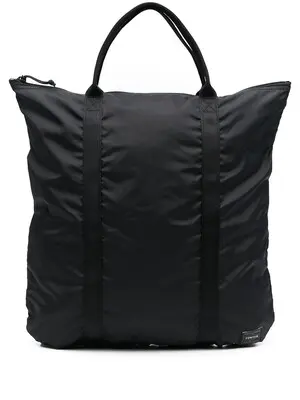 PORTER Flex 2way Nylon Tote Bag - Black
