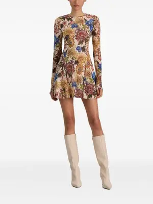 Alice + Olivia Delora Printed Mini Dress