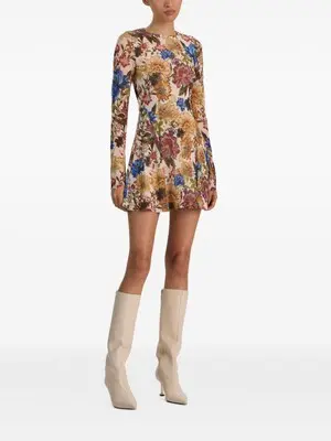 Alice + Olivia Delora Printed Mini Dress