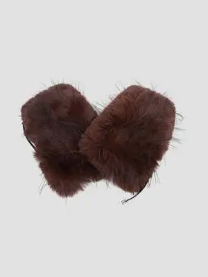GANNI Gloves - Brown