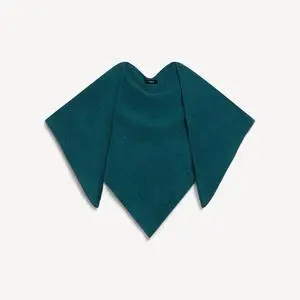 Theory Brushed Triangle Scarf In Brushed Wool-cashmere - Dark Pine