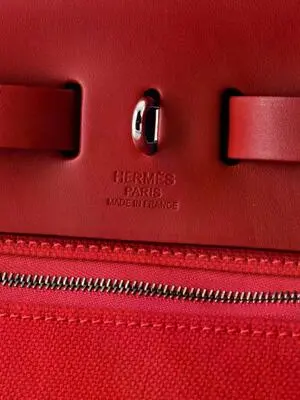 Hermès Herbag Zip Leather And Toile 31 Shoulder Bag