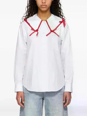 Comme Des Garçons Bow-embellished Sailor-collar Shirt