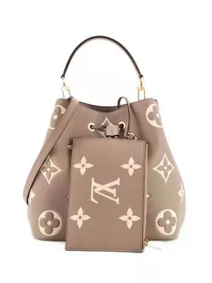 LOUIS VUITTON Neonoe Handbag Bicolor Monogram Empreinte Giant Mm Bucket Bag