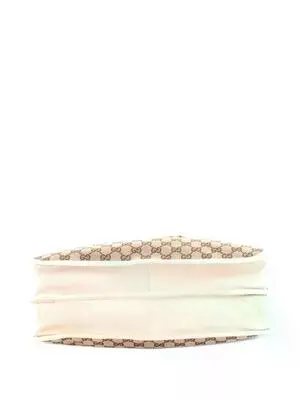 Gucci Horsebit 1955 Chain Gg Canvas With Leather Medium Tote Bag