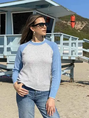 27 Miles Malibu Proctor Cashmere Baseball Pullover