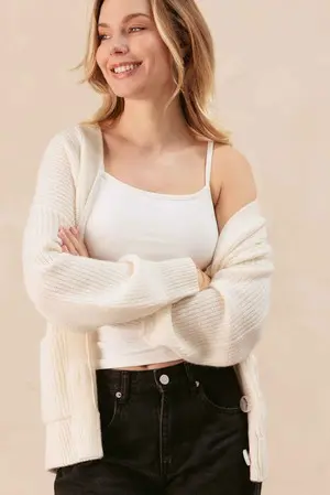 27 Miles Malibu Kamira Cashmere Oversized Cardigan