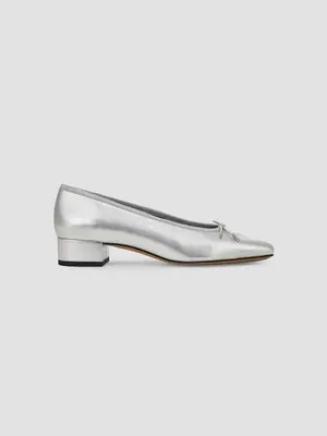 Vince Vikki 38mm Leather Pumps - Silver