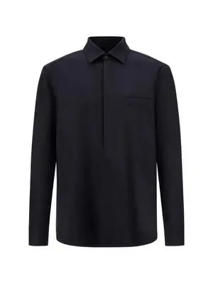 Herno Long-sleeve Gabardine Shirt - Blue