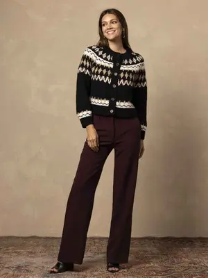 27 Miles Malibu Calista Fair Isle Cardigan