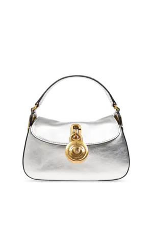 Marc Jacobs Signet Turnlock Mini’ Leather Bag - Silver