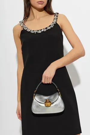 Marc Jacobs Signet Turnlock Mini’ Leather Bag
