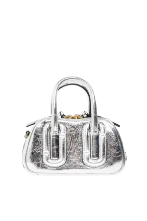 Marc Jacobs Leather Mini Bag ‘babe Mini - Silver