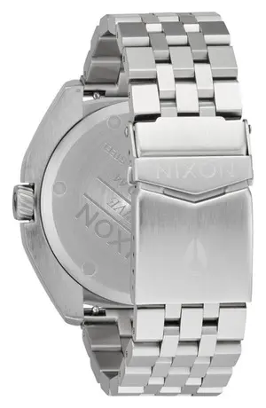 Nixon Oco 44 Solar Bracelet Watch - Silver/black