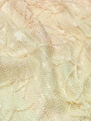 ROTATE BY BIRGER CHRISTENSEN Sequins Halter Neck Top Ecru