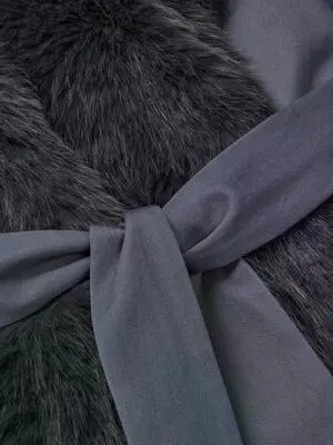 ROTATE BY BIRGER CHRISTENSEN Faux-fur Collar Jacket