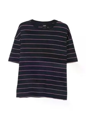 A.p.c. Horizontal-stripe T-shirt - Blue