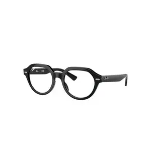 Ray-ban Gina Optics Eyeglasses Frame Clear Lenses Polarized - Black
