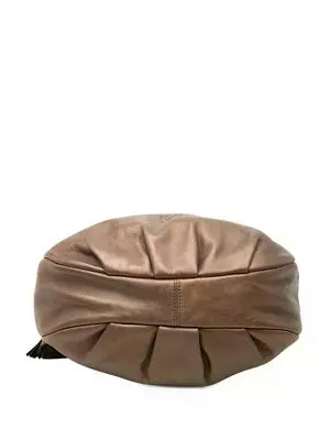 Loewe 2010 Metallic Nappa Anagram Tassel Hobo Shoulder Bag