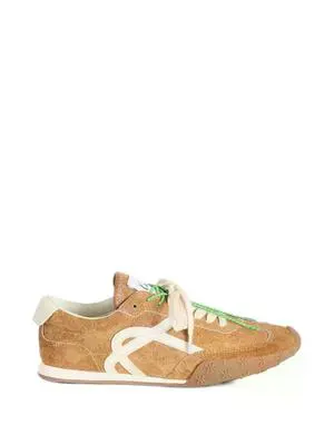Kenzo Rush Hairy-suede Low-top Sneakers - Neutrals