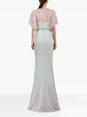 GEMY MAALOUF Draped-detail Side-slit Maxi Skirt