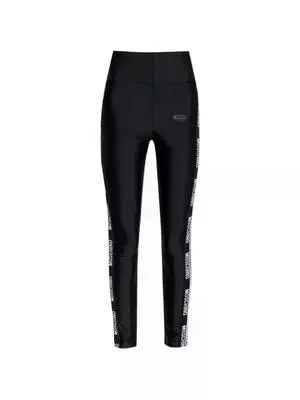 Moschino Logo-tape Leggings - Black