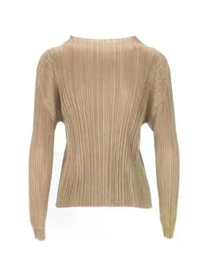 Issey Miyake Monthly Colours October Pleated Long-sleeved Blouse