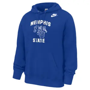 Nike Memphis Tigers Club Football Fleece Pullover Hoodie - Blue
