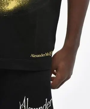 Alexander McQueen Shadow Skull Crewneck T-shirt