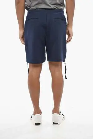 N.21 Side-zip Embossed Logo Shorts