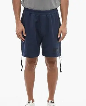N.21 Side-zip Embossed Logo Shorts