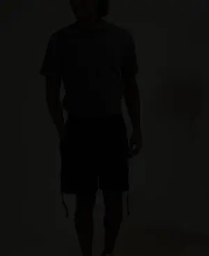 N.21 Side-zip Embossed Logo Shorts