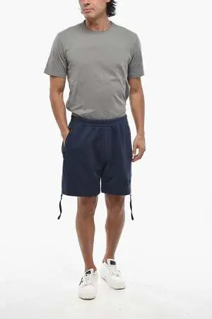 N.21 Side-zip Embossed Logo Shorts