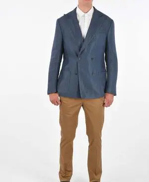 Corneliani Double-breasted Peak-lapel Blazer