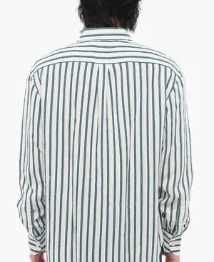 PT TORINO Striped Shirt With Double Chest Pockets