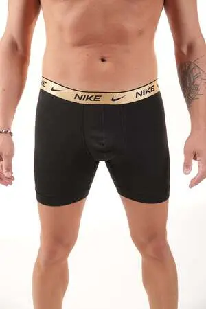Nike Logo-waistband Pack Of Three Boxers