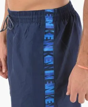 Nike Logo-embroidered Side-band Swim Shorts