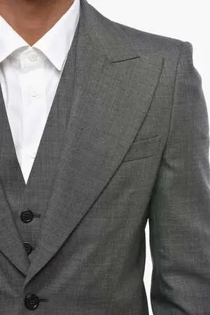Dsquared2 Three-piece Peak-lapel Suit