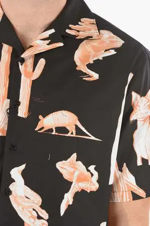 Neil Barrett Burning Short-sleeve Shirt
