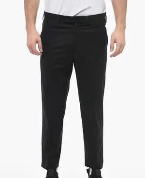 Neil Barrett Concealed-fastening Cropped Tailored Trousers