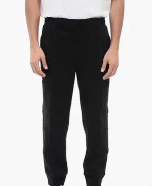 Neil Barrett Drawstring-waist Cotton Cargo Track Pants