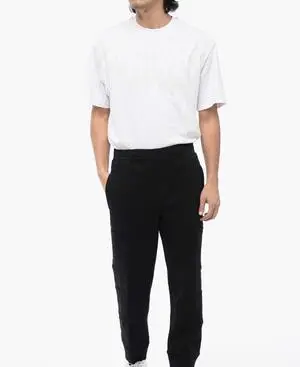 Neil Barrett Drawstring-waist Cotton Cargo Track Pants