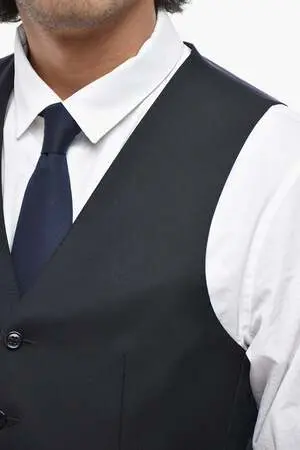 Corneliani V-neck Single-breasted Waistcoat