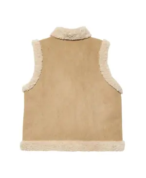 Mint Velvet Suede Faux Fur Vest