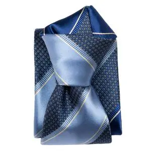 ELIZABETTA MADE IN ITALY Ferrari Silk Jacquard Tie - Blue