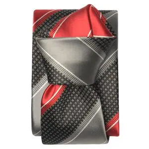 ELIZABETTA MADE IN ITALY Ferrari Silk Jacquard Tie - Red