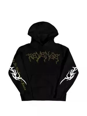 REVENGE Lightning Cerberus Logo-print Hoodie - Black