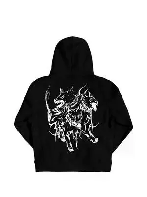REVENGE Lightning Cerberus Logo-print Hoodie
